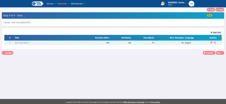 Publish Non-Certificate Courses